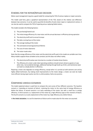 Electric motor asset management | PDF