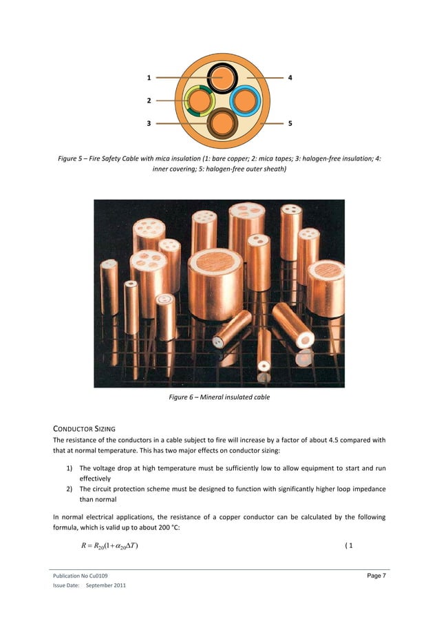 Fire Cable Sizing | PDF