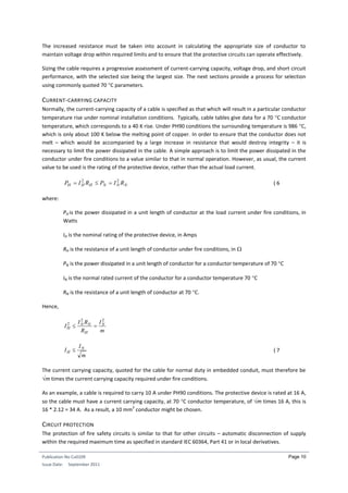 Fire Cable Sizing | PDF