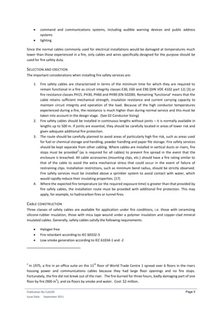 Fire Cable Sizing | PDF
