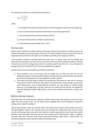 Fire safety cables - Selection and sizing of conductors supplying ...