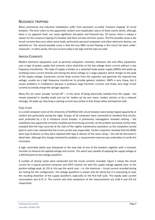Nuisance Tripping - True RMS Measurements | PDF