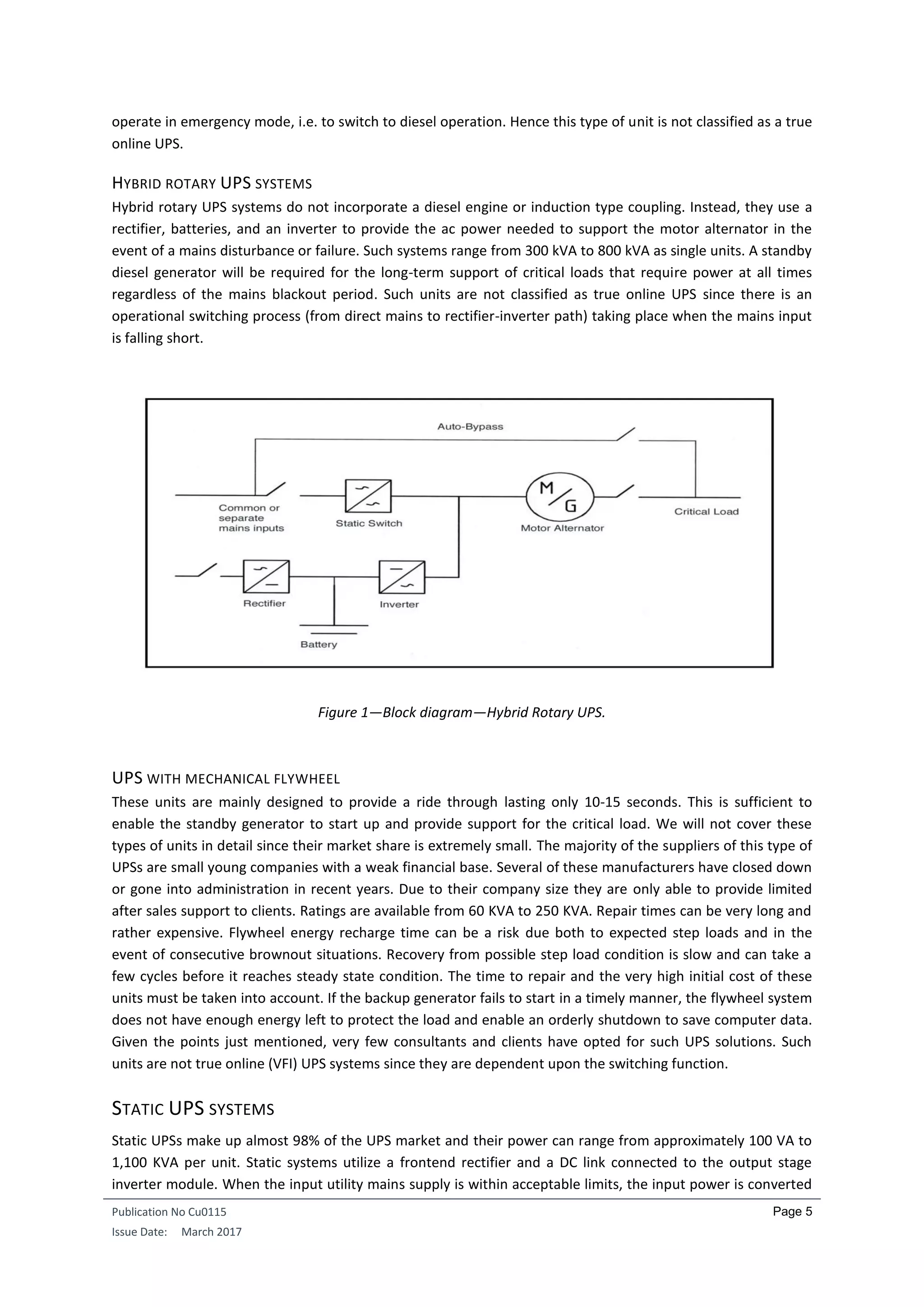UPS power system design parameters | PDF