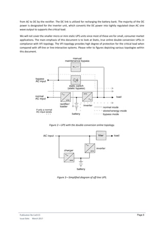 UPS power system design parameters | PDF