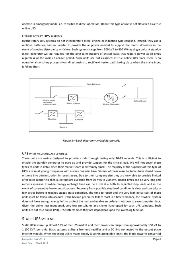 UPS power system design parameters | PDF