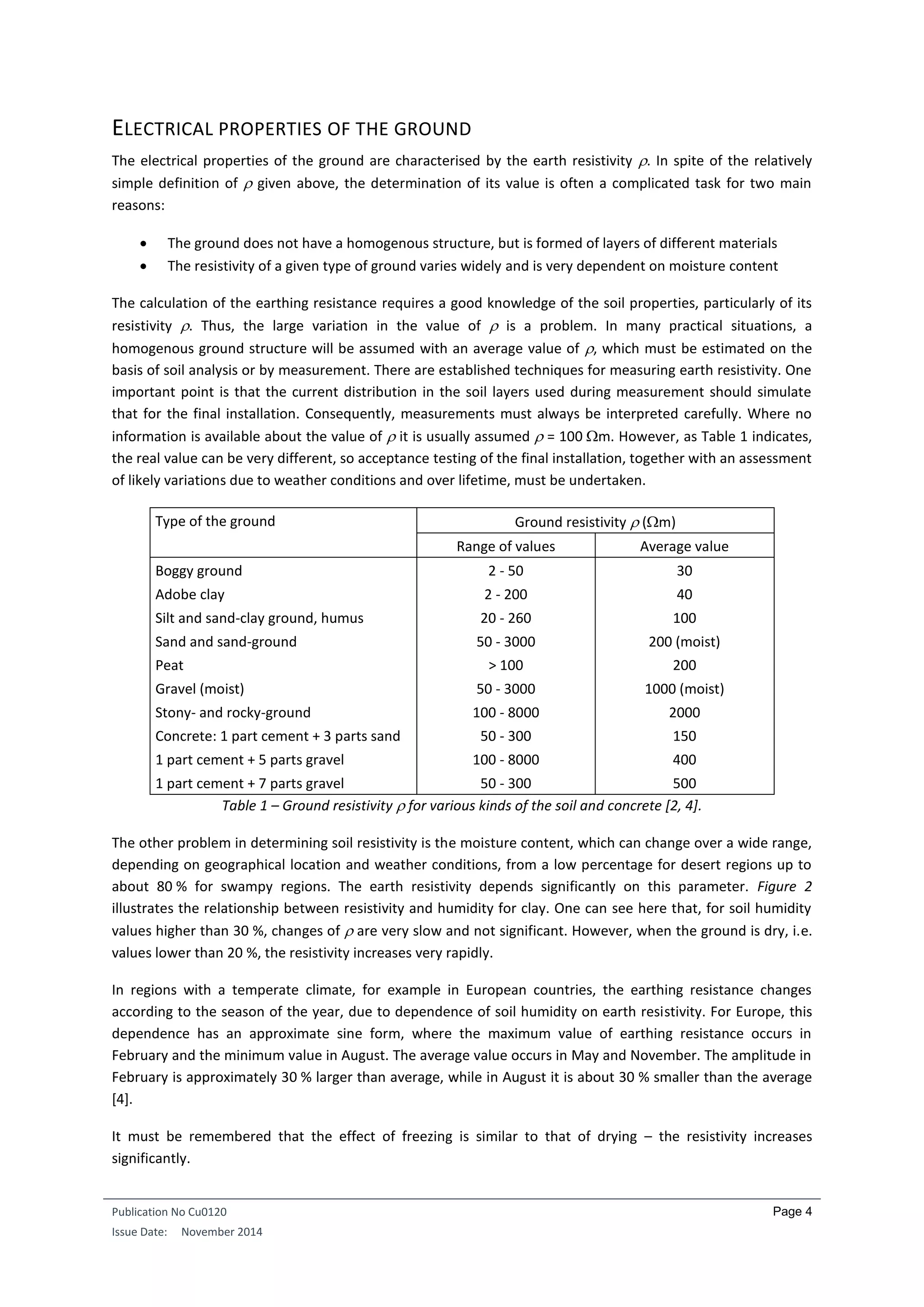 Earthing systems: fundamentals of calculation and design | PDF