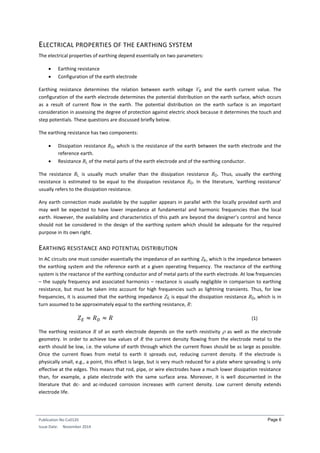 Earthing systems: fundamentals of calculation and design | PDF