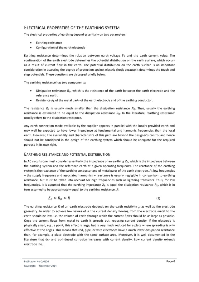 Earthing systems: fundamentals of calculation and design | PDF