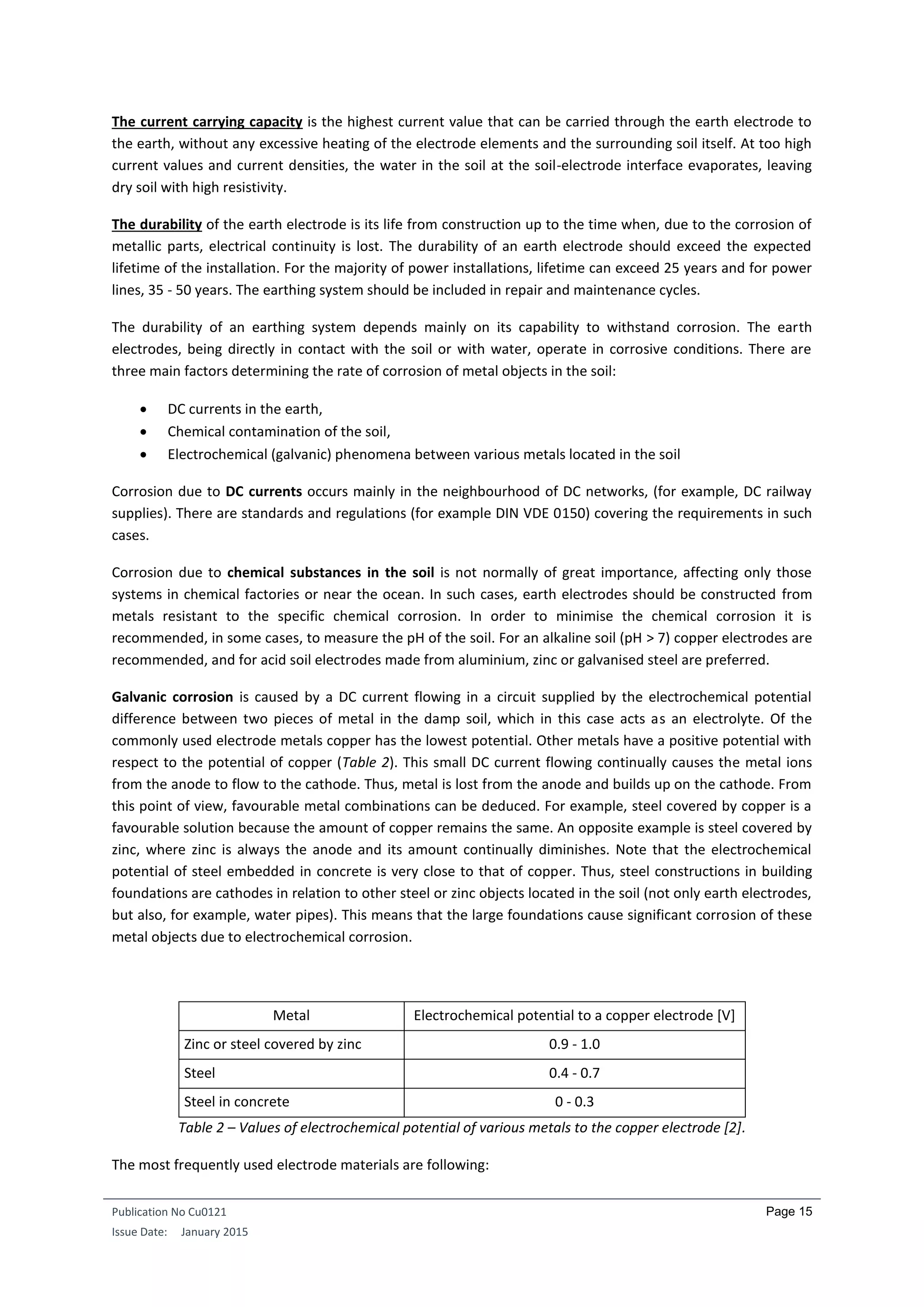 Earthing systems - Basic constructional aspects | PDF