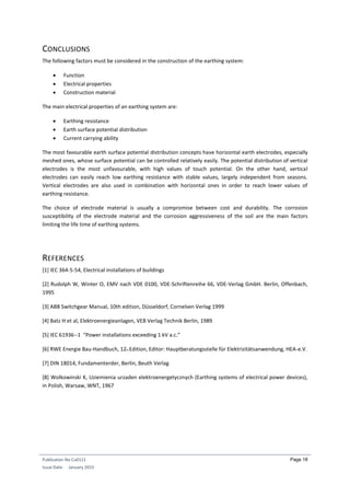 Earthing systems - Basic constructional aspects | PDF
