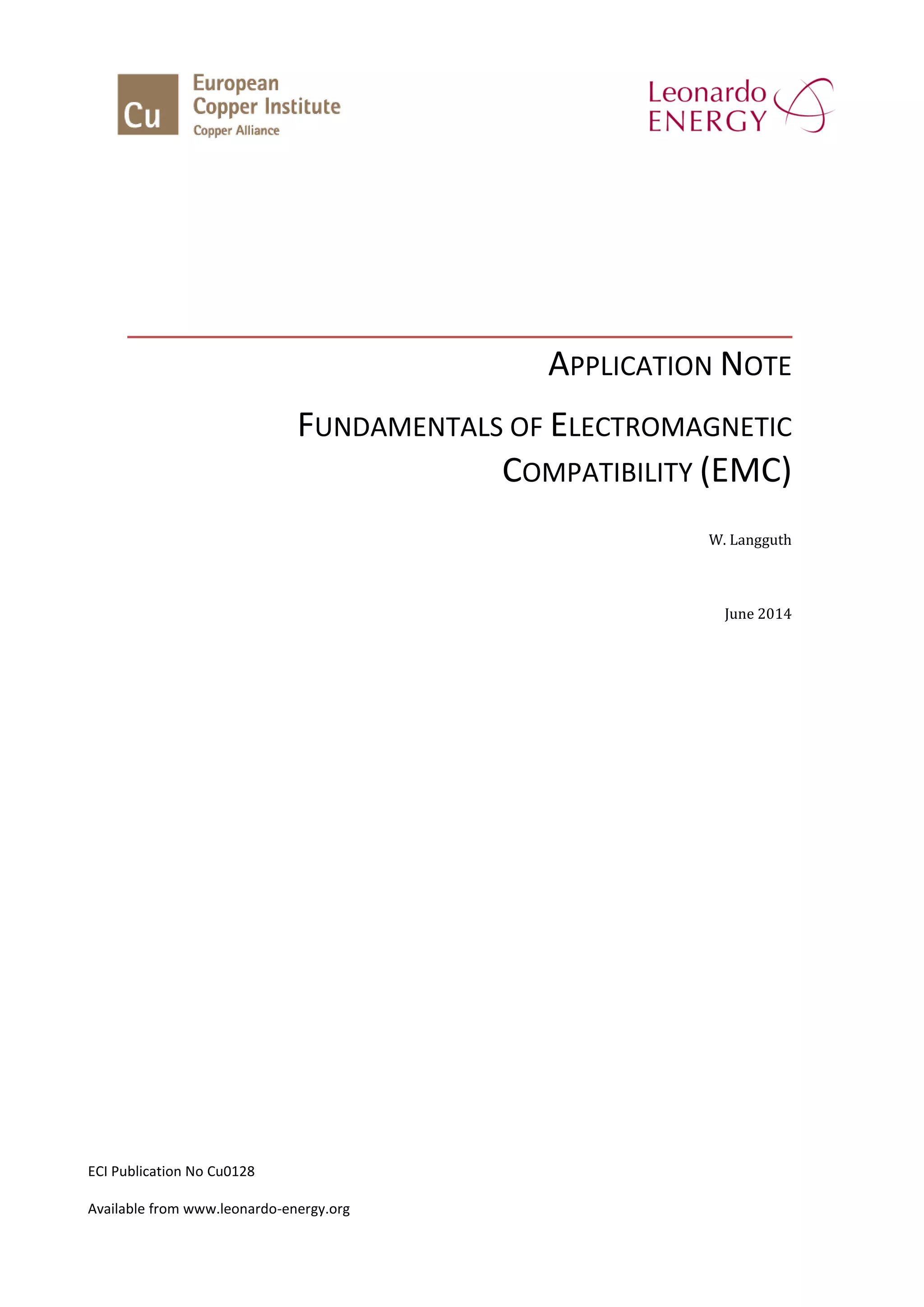 Fundamentals of electromagnetic compatibility (EMC) | PDF