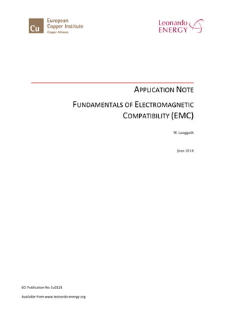 Fundamentals of electromagnetic compatibility (EMC) | PDF