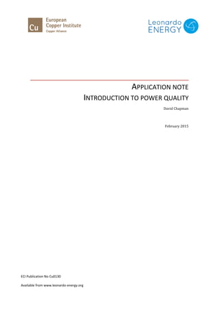 Introduction to power quality (PQ) | PDF