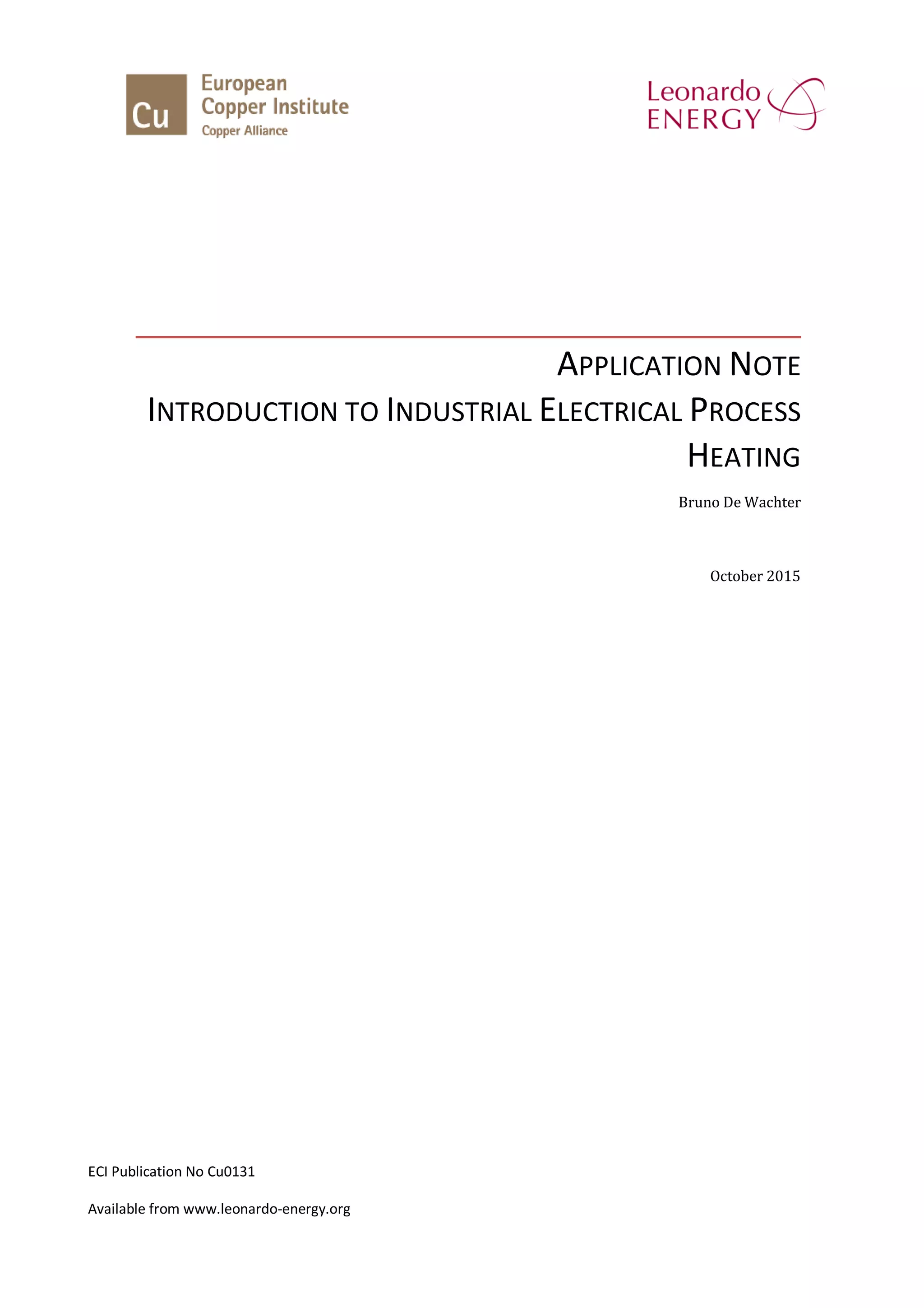 Introduction to industrial electrical process heating | PDF
