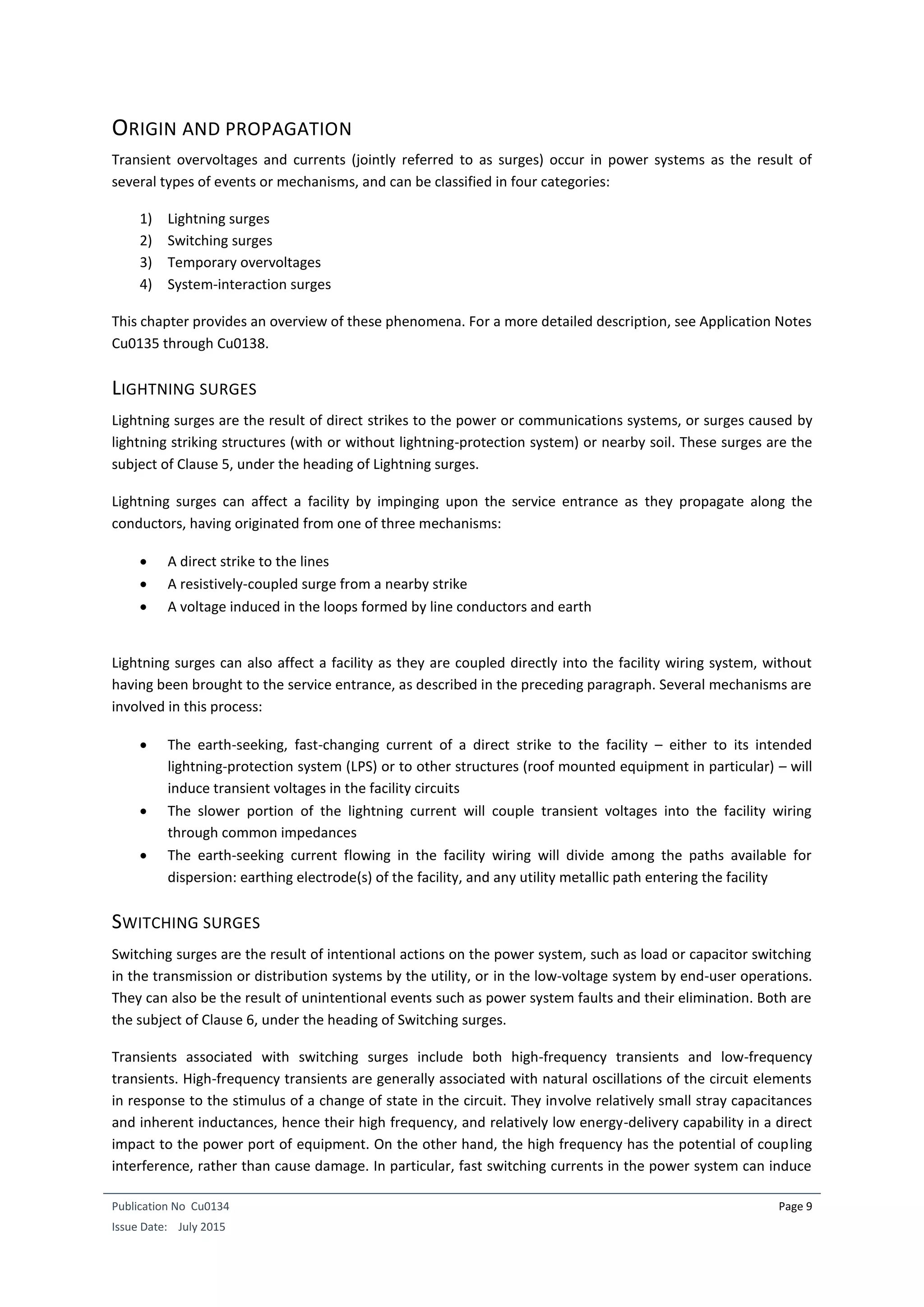 Introduction to transients and overvoltages | PDF