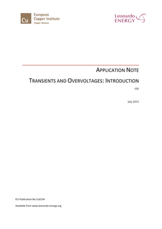 Introduction to transients and overvoltages | PDF | Technology & Computing