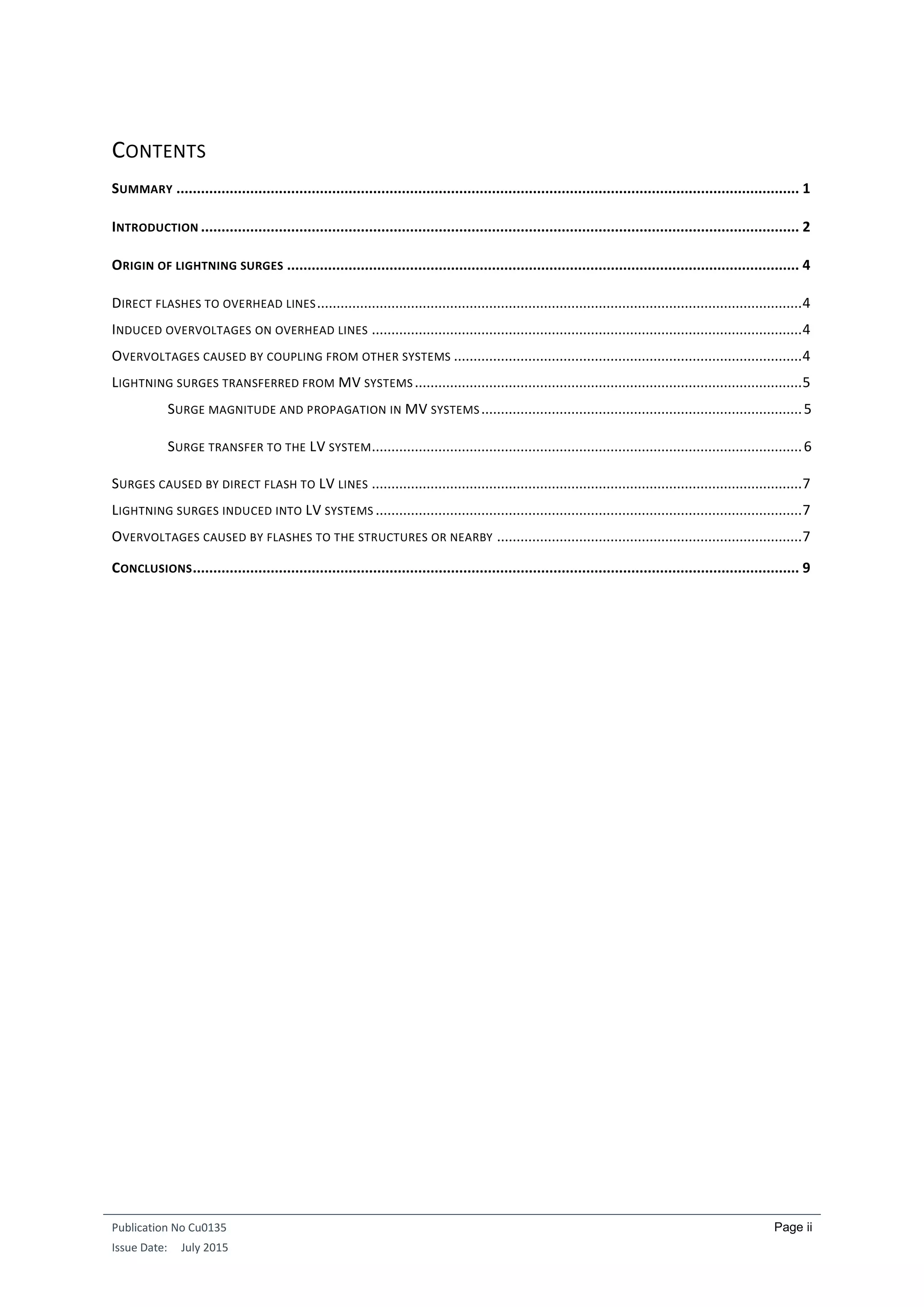 Transient overvoltages and currents: lightning surges | PDF | Weather ...