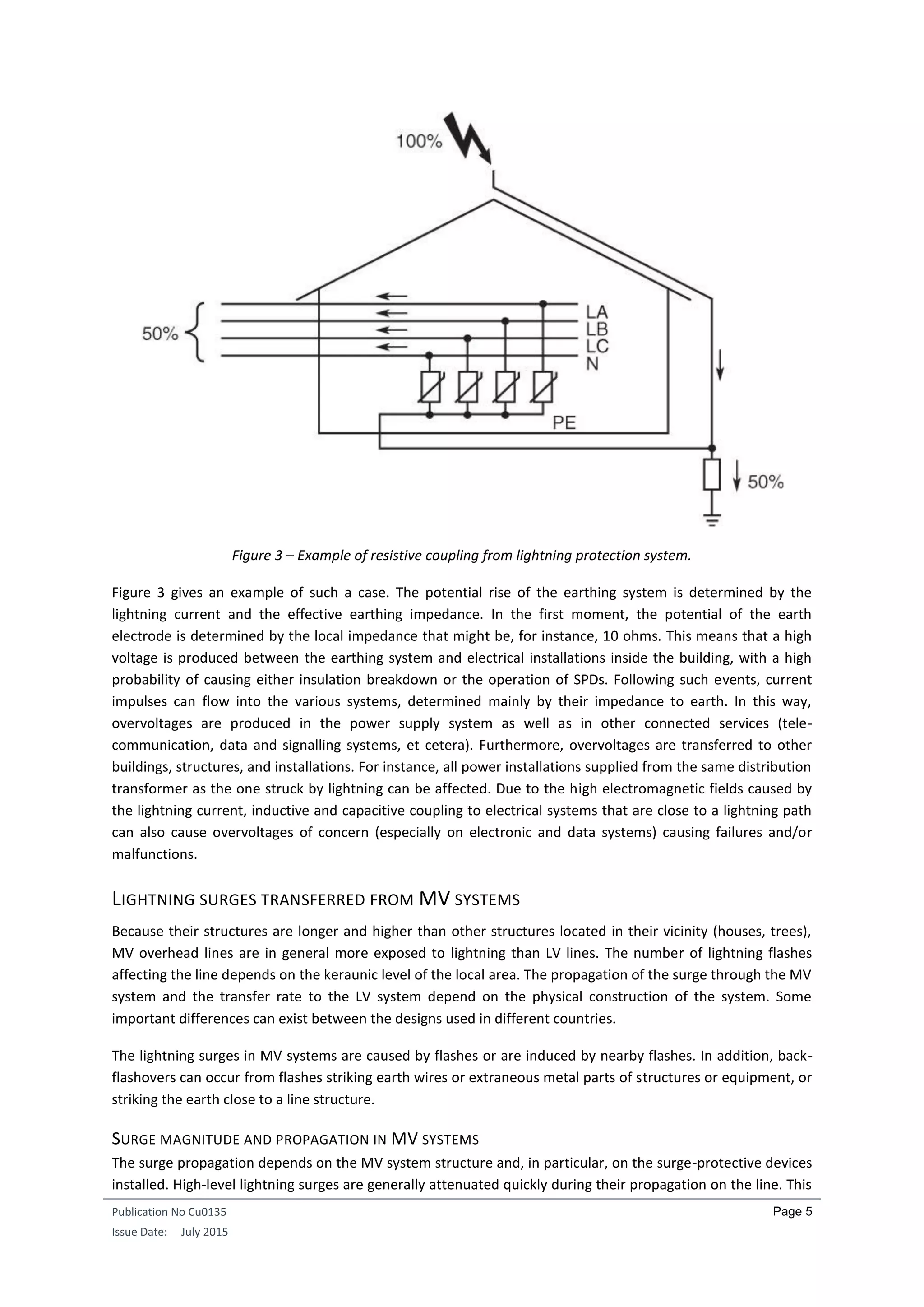 Transient overvoltages and currents: lightning surges | PDF