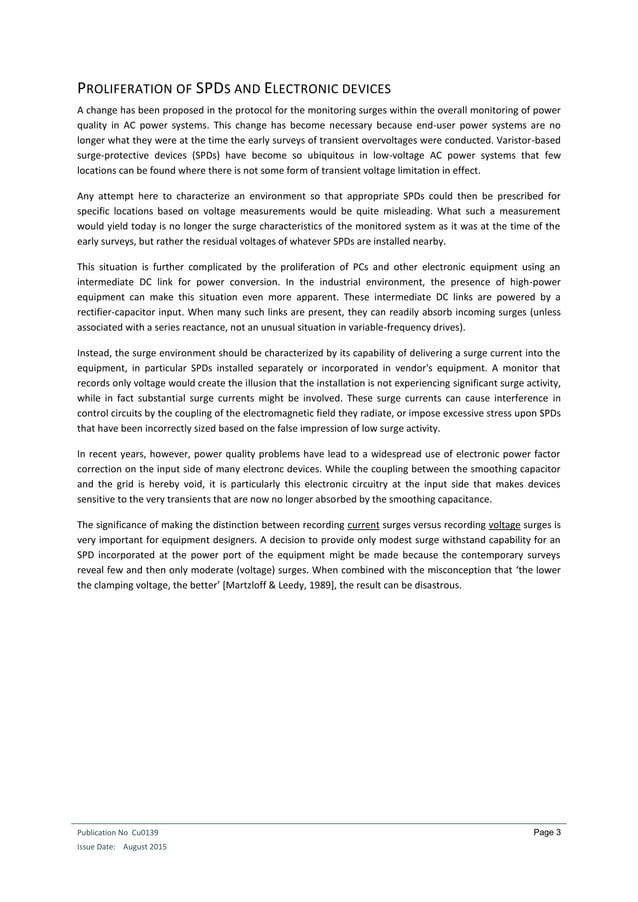 Transient overvoltages and currents: detection and measurement | PDF