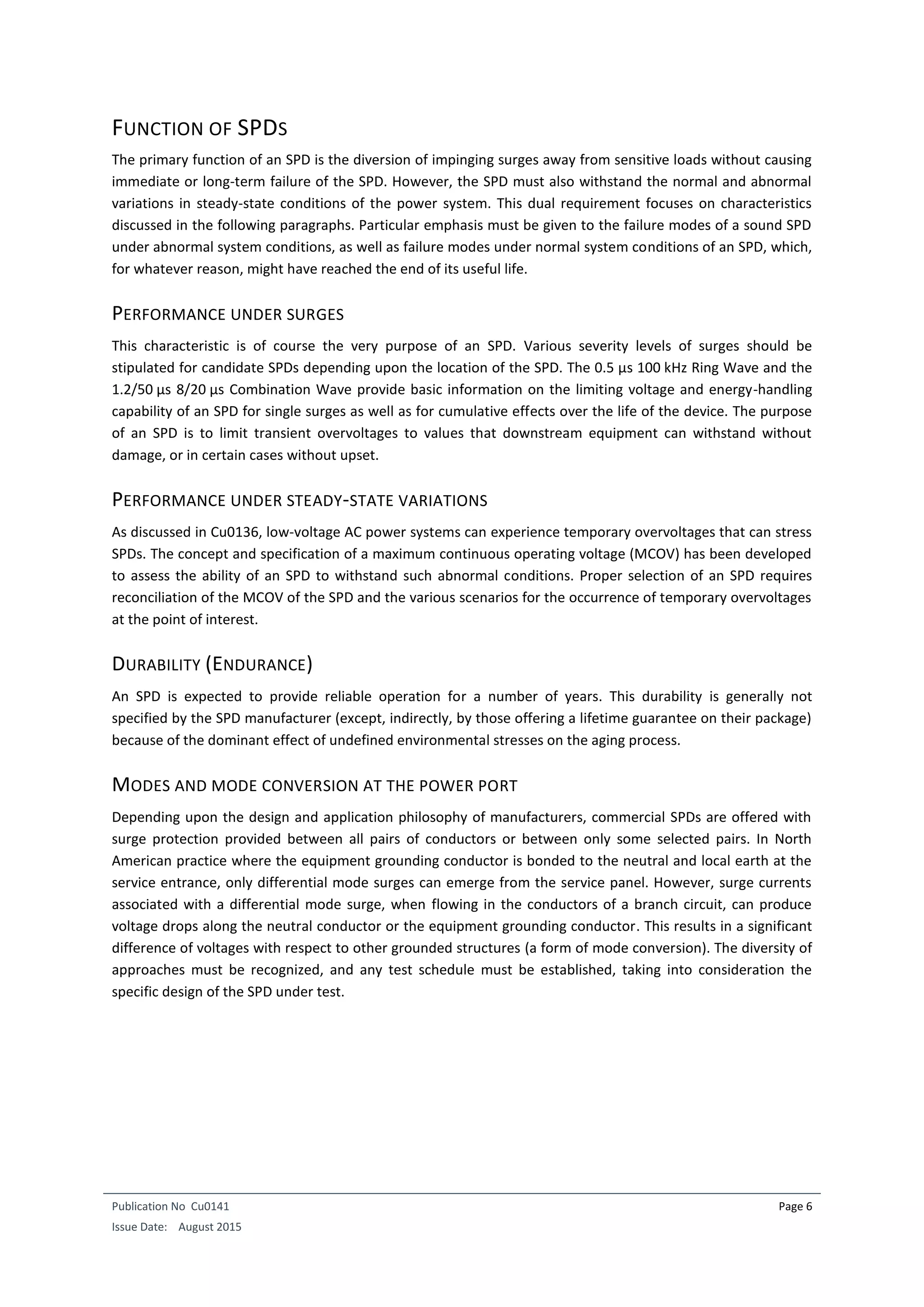 Transient Overvoltages And Currents Mitigation And Protection