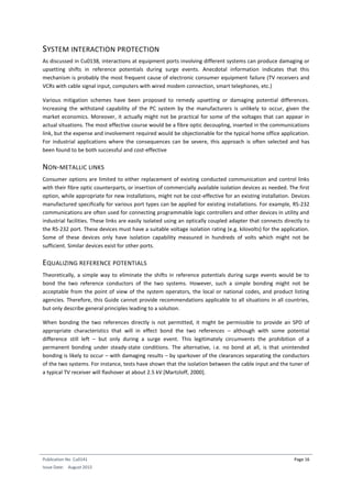 Transient overvoltages and currents: mitigation and protection ...