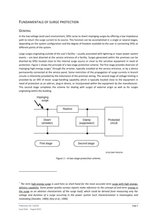 Transient overvoltages and currents: mitigation and protection ...