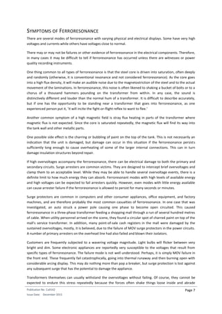 Transient overvoltages and currents: ferroresonance effects | PDF