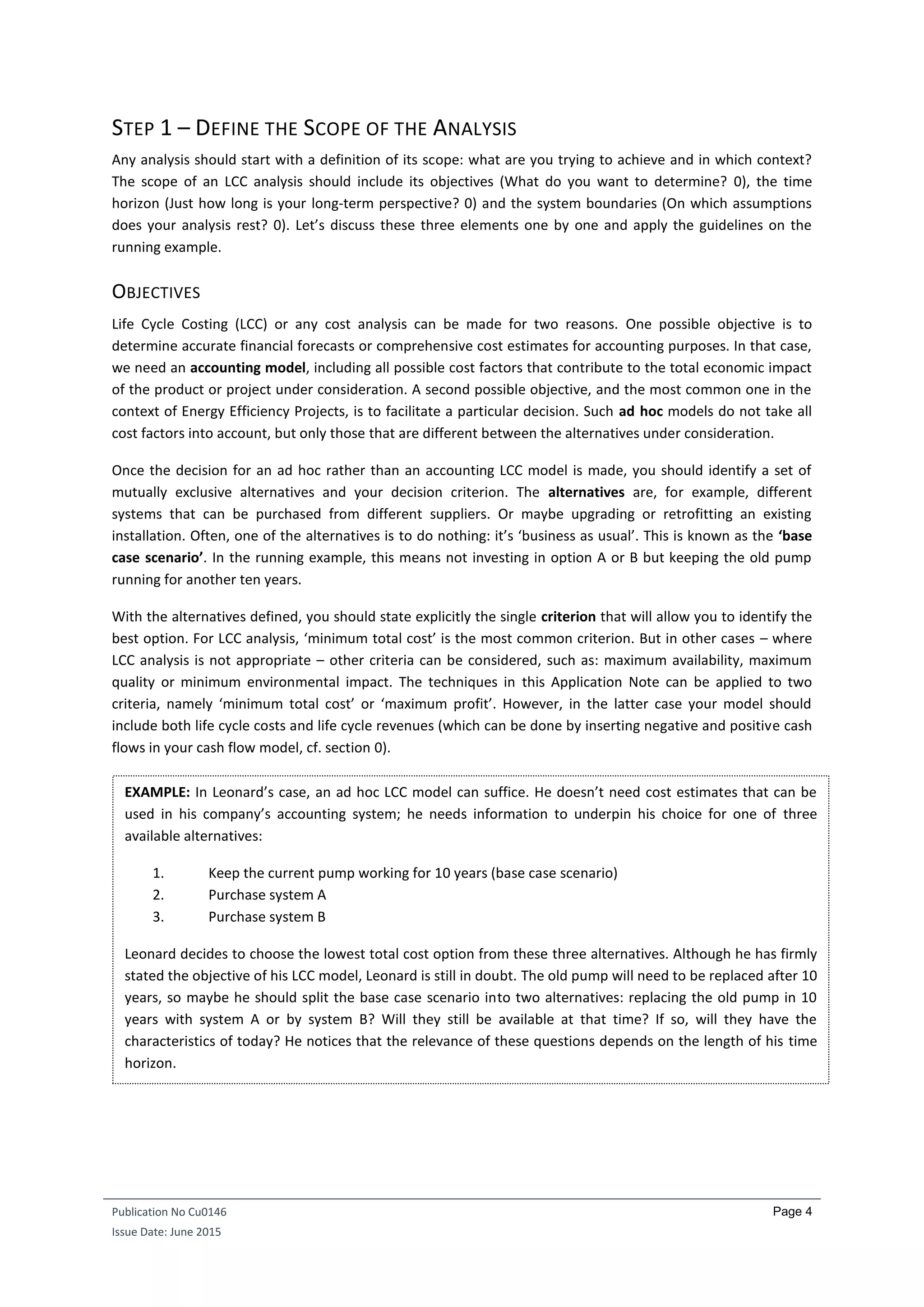 Life cycle costing (LCC): the basics | PDF