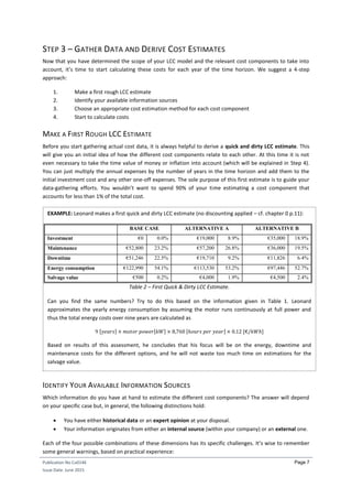 Life cycle costing (LCC): the basics | PDF