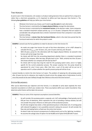 Life cycle costing (LCC): the basics | PDF