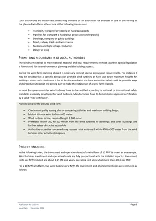 Wind farm development and operation - A case study | PDF