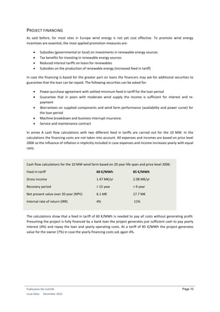 Wind farm development and operation - A case study | PDF