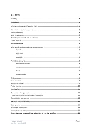 Wind farm development and operation - A case study | PDF
