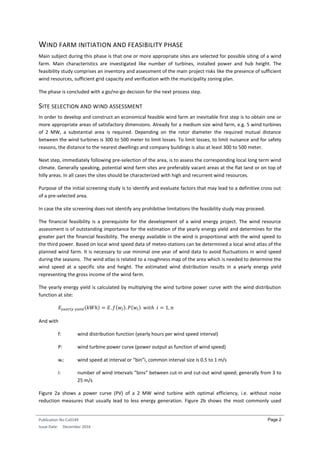 Wind farm development and operation - A case study | PDF