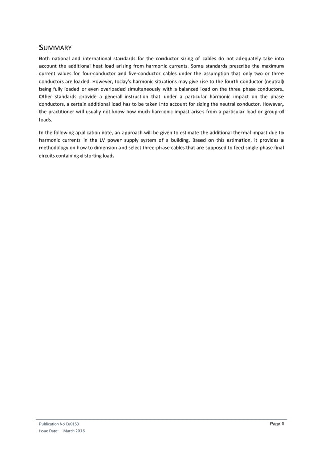 Neutral sizing in harmonic-rich installations | PDF | Physics | Science