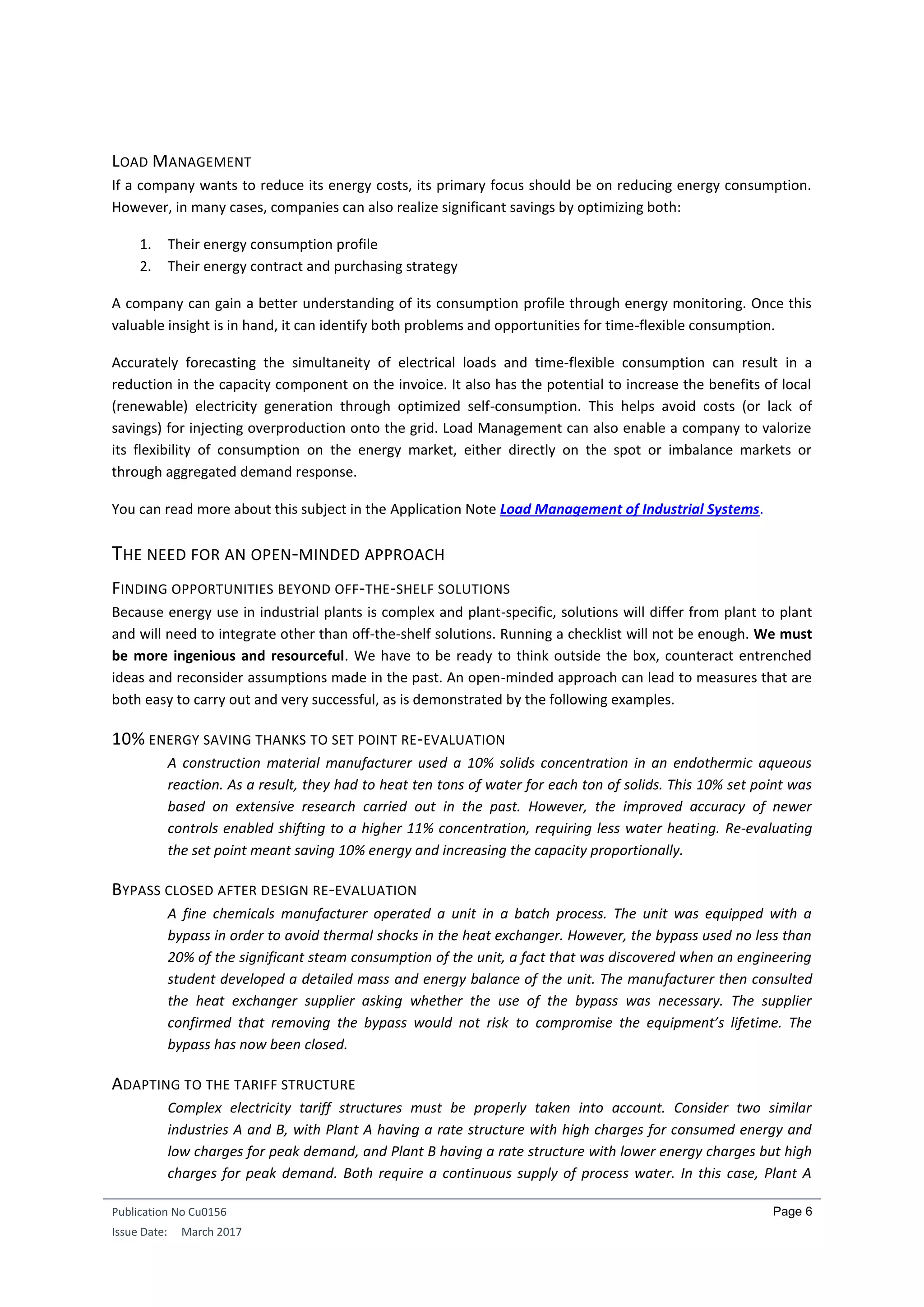 Energy efficiency self assessment in industry | PDF