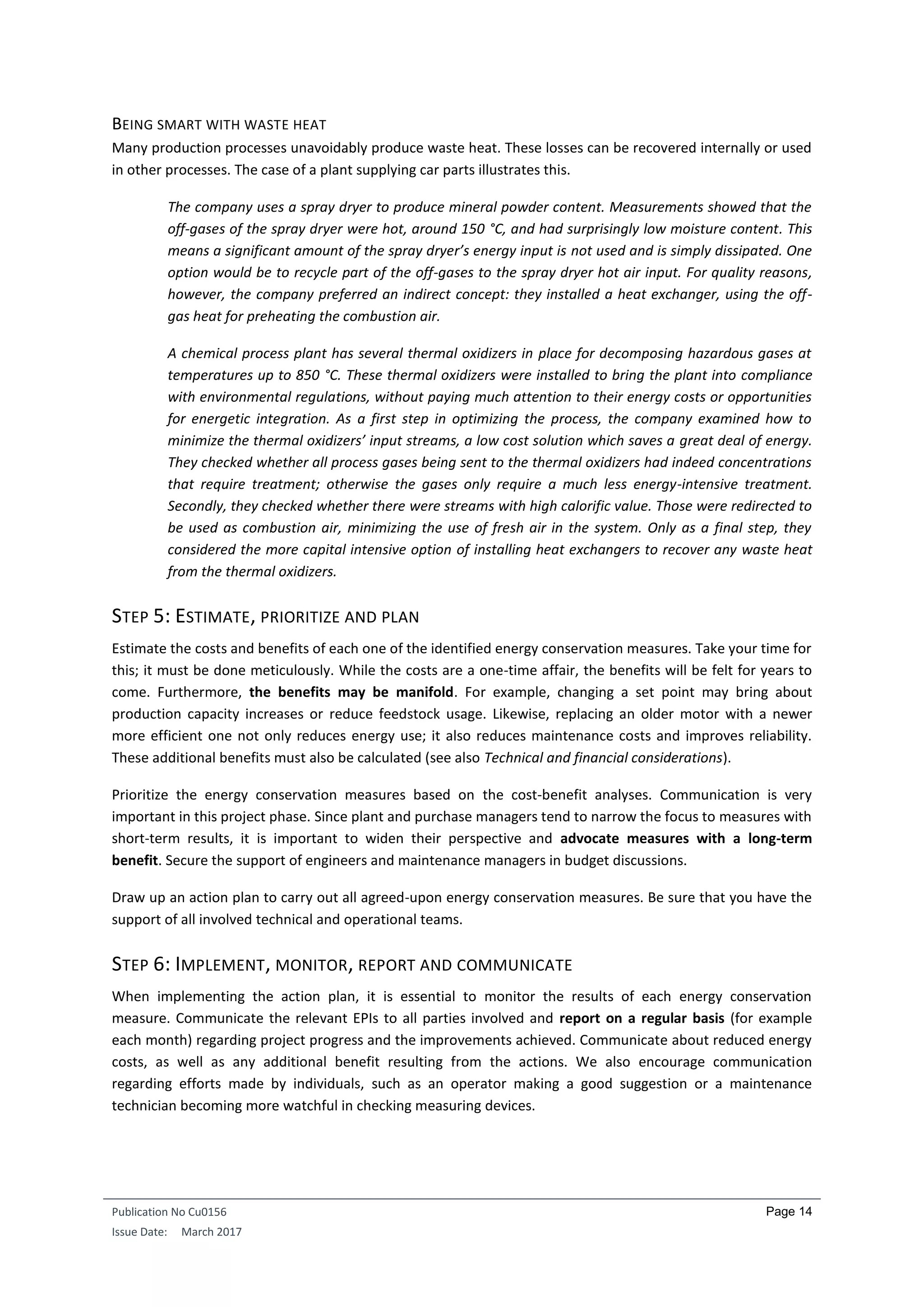 Energy efficiency self assessment in industry | PDF