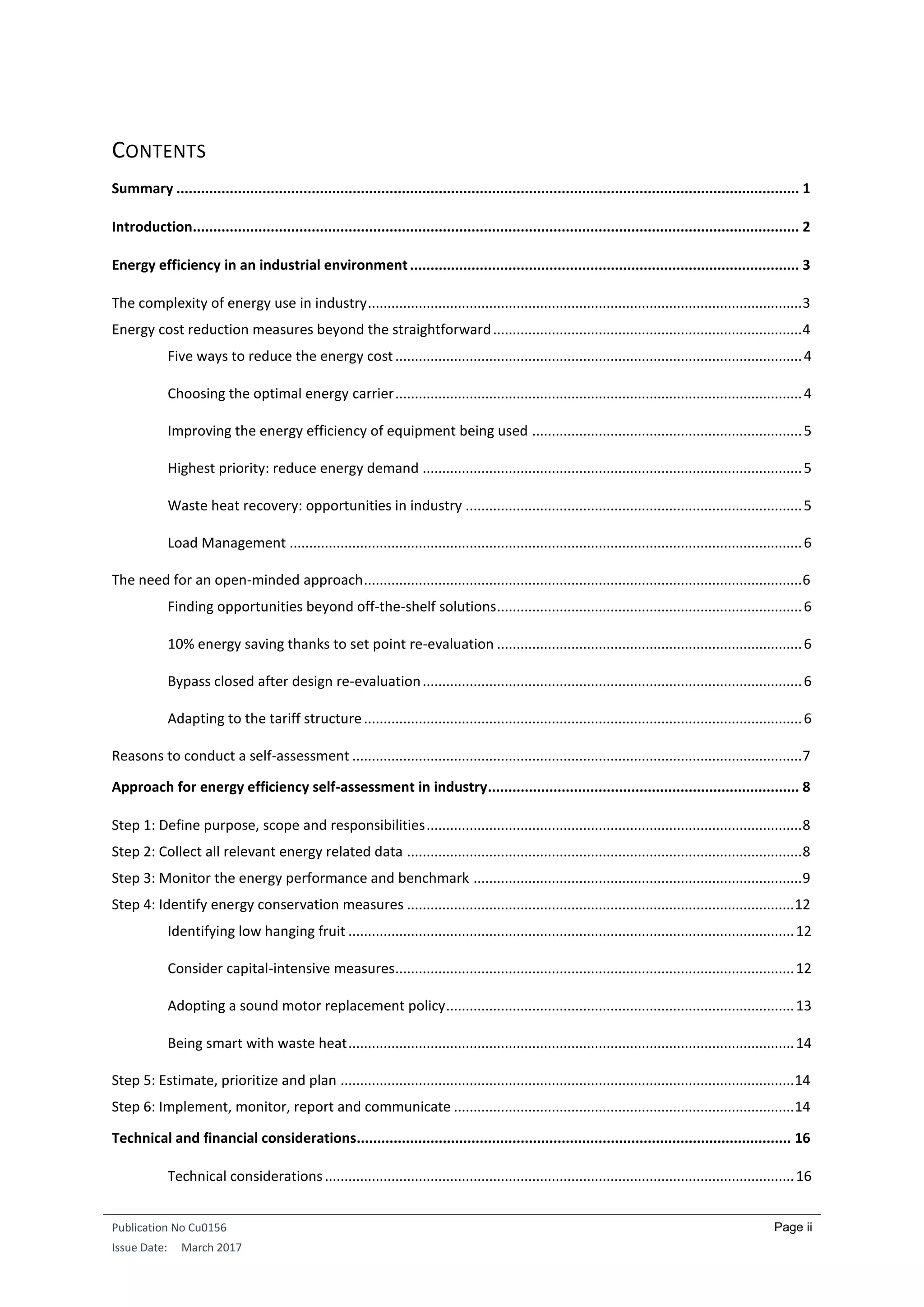 Energy efficiency self assessment in industry | PDF
