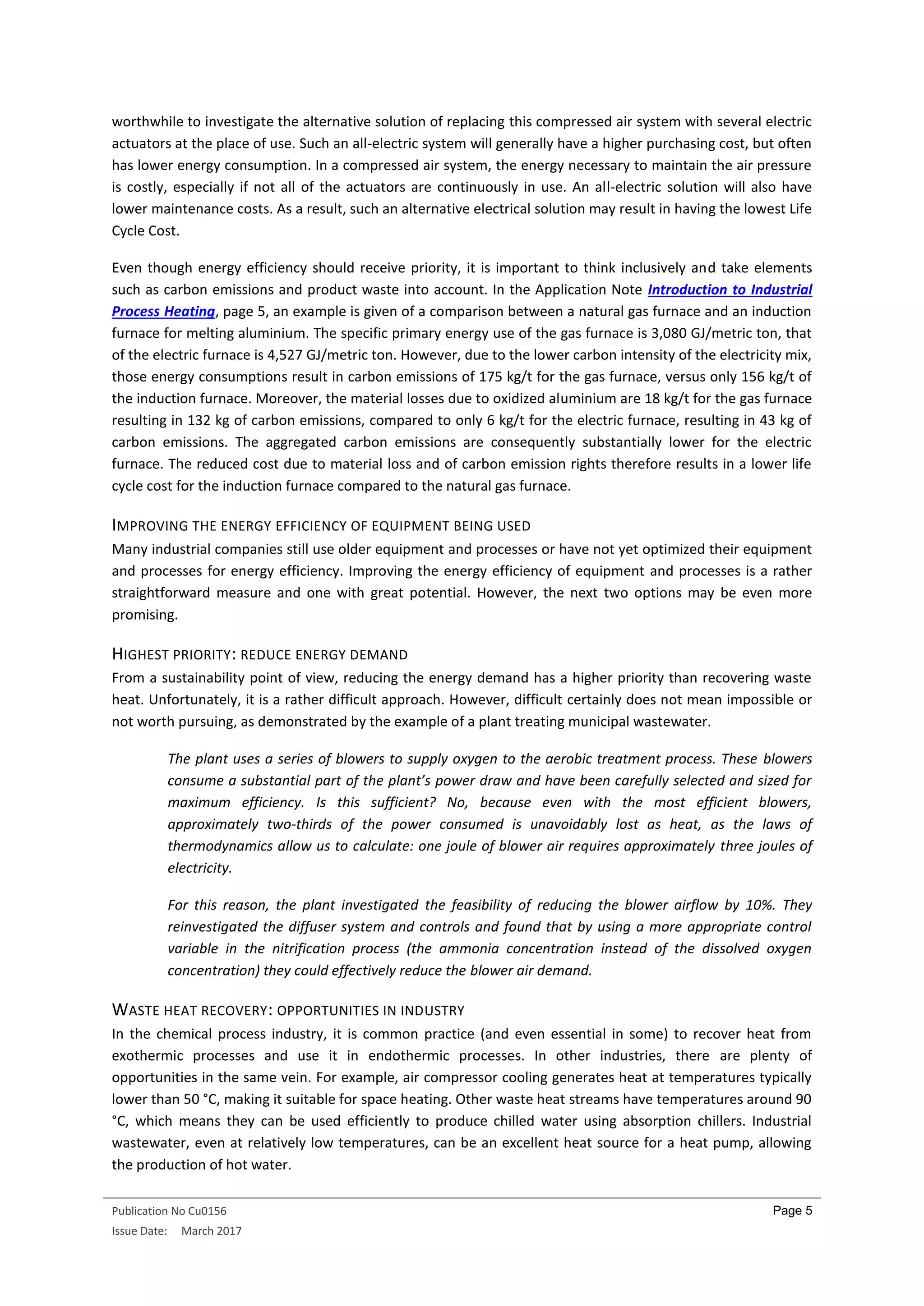 Energy efficiency self assessment in industry | PDF