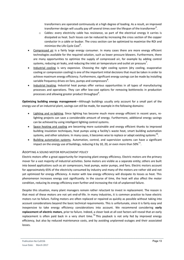 Energy efficiency self assessment in industry | PDF