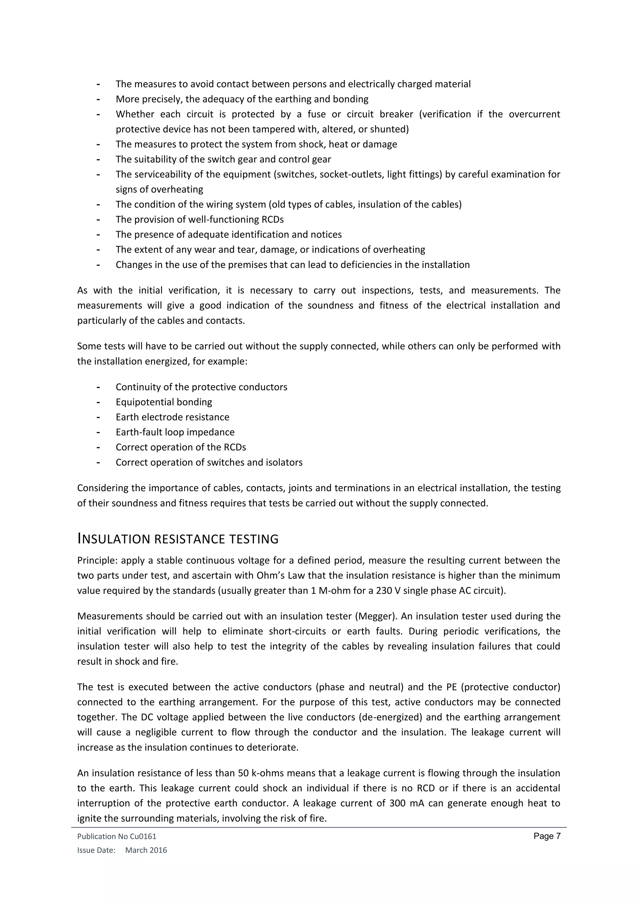 Safety in non-residential electrical installations | PDF