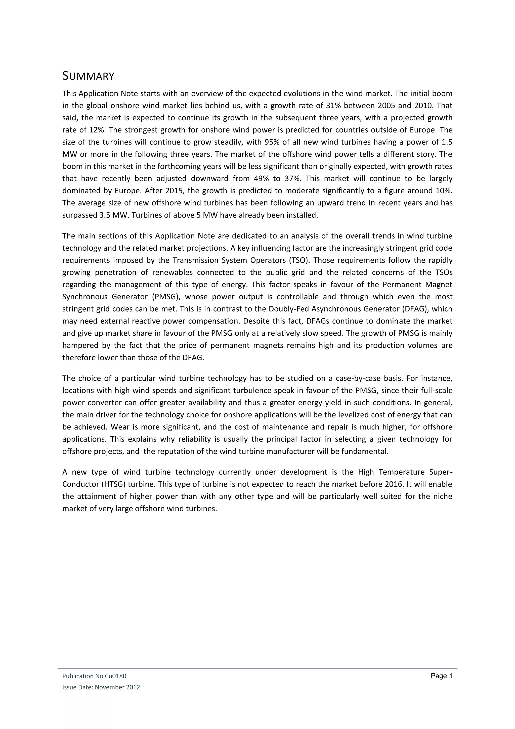 Whitepaper - Wind Generator Technology | PDF