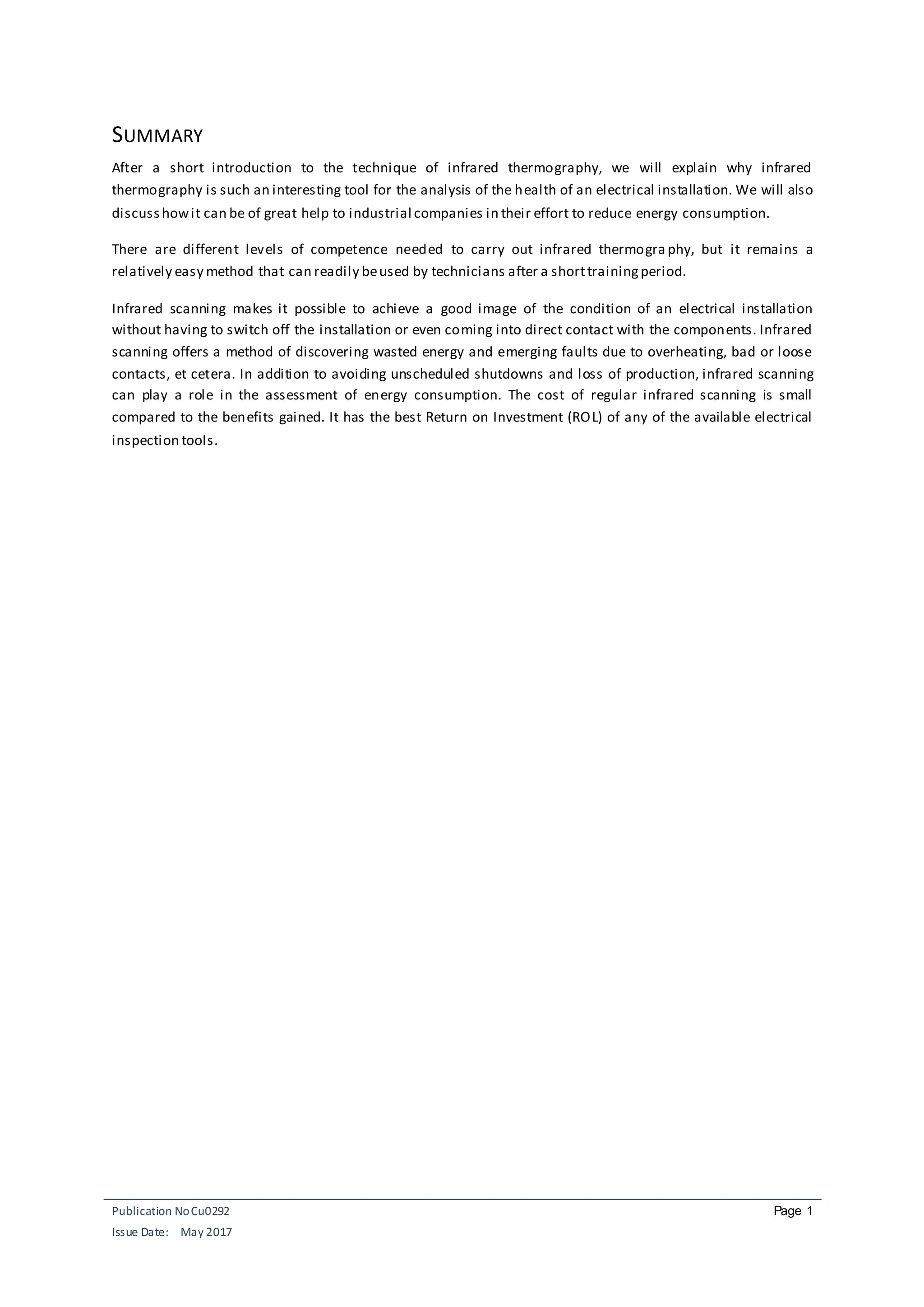 Infrared thermal energy scanning for energy efficiency assessment | DOCX