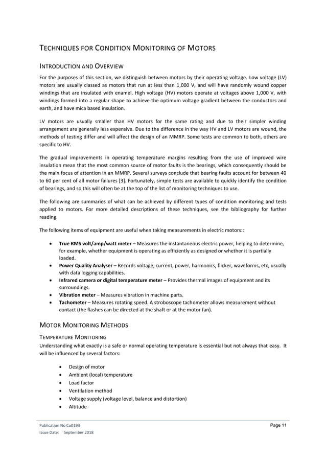 Electric motor performance testing and reliability assessment | PDF
