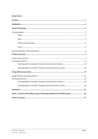 LIfe cycle costing case studies of RES and EE projects | PDF