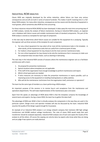 Developing preventive maintenance plans with RCM | PDF