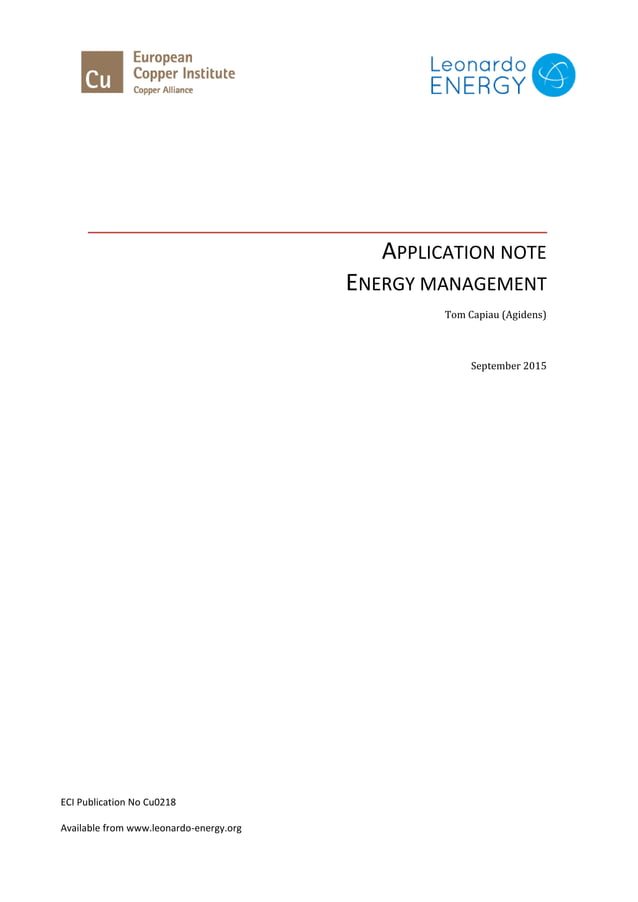 Introduction to Energy Management | PDF