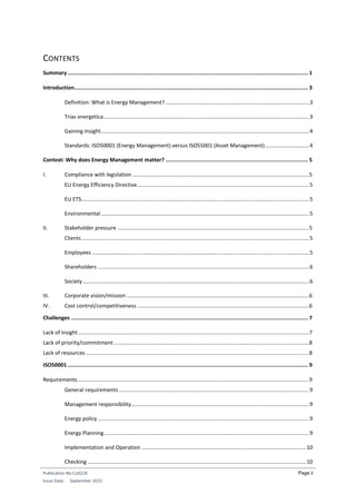 Introduction to Energy Management | PDF