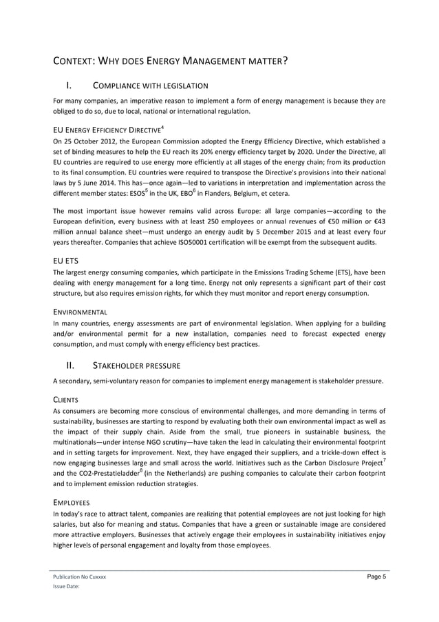 Introduction to Energy Management | PDF