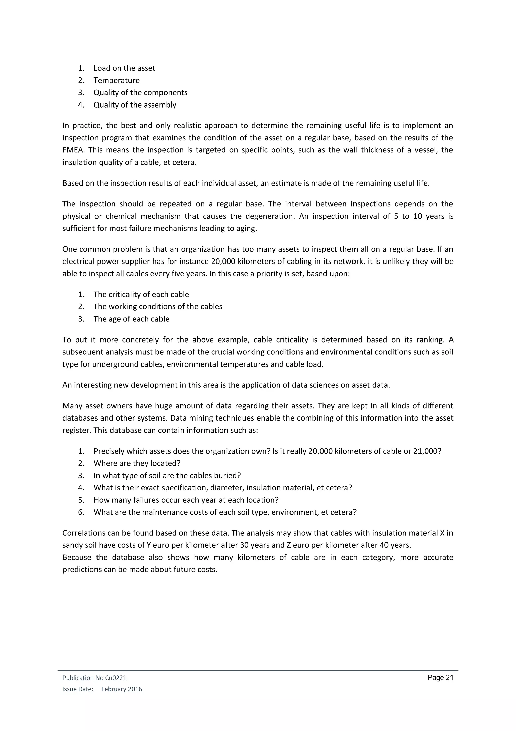 Replacement decisions for ageing physical assets | PDF